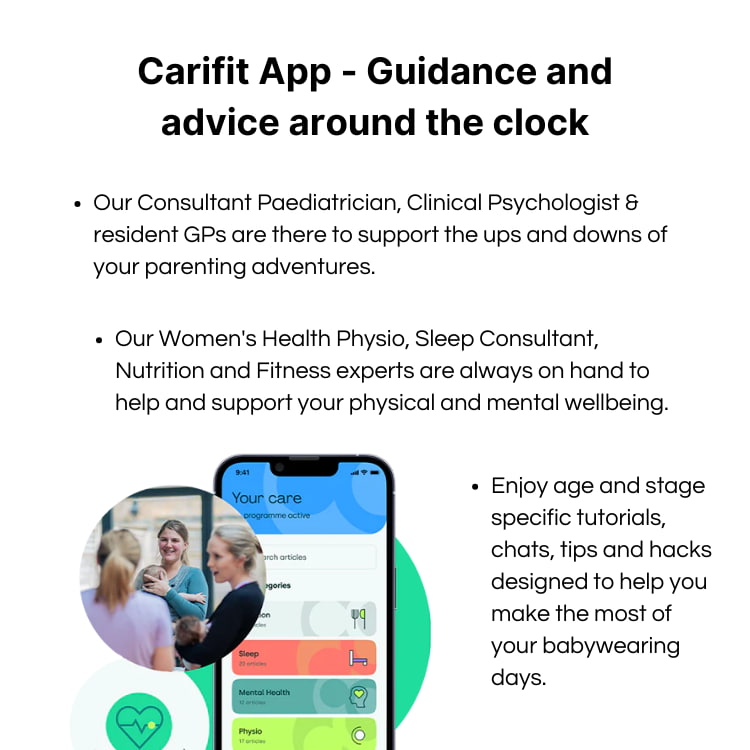 Carifit+ multi-position Baby Carrier - Cool Green *Limited edition